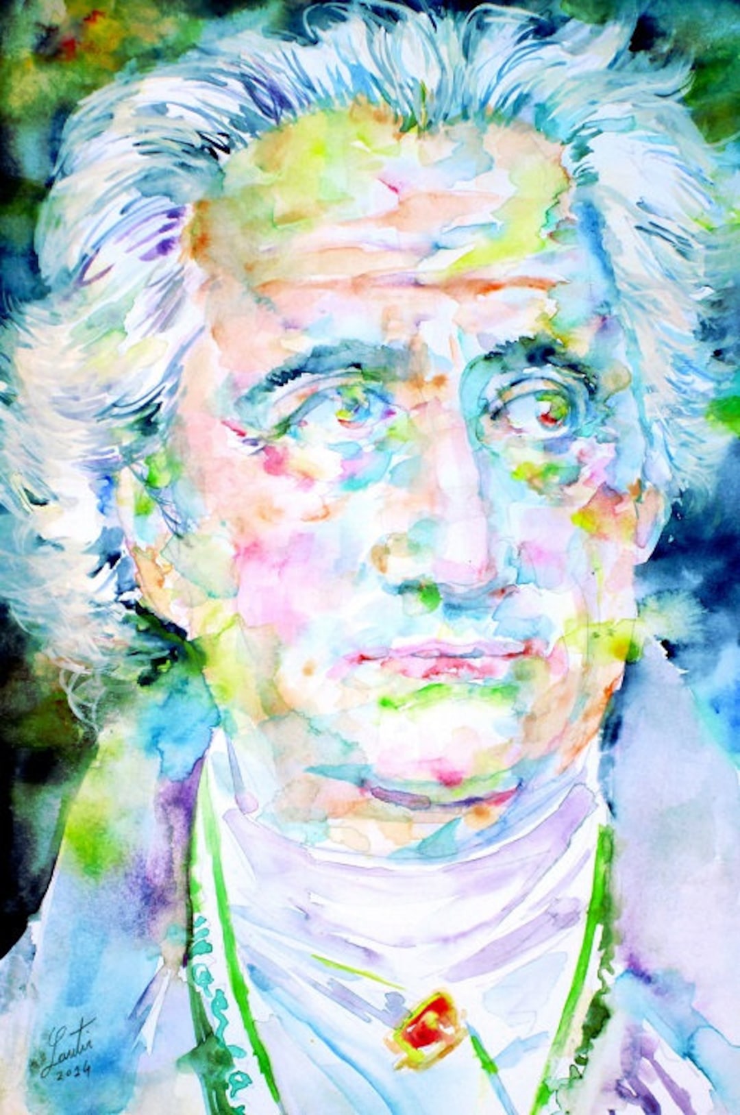 GOETHE Watercolor Portrait - POSTER - Various Sizes Available! Art ...