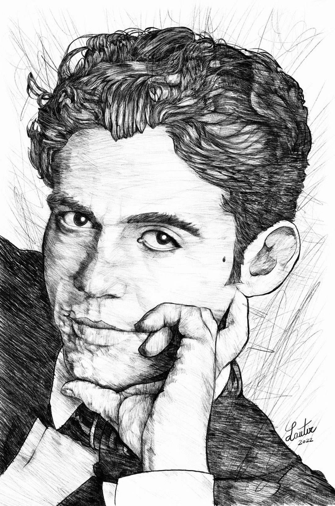 FEDERICO Garcia LORCA retrato a lápiz POSTER varios tamaños disponibles ...