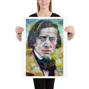 FREDERIC CHOPIN Watercolor Portrait - POSTER - Various Sizes Available! Art Print Painting ...