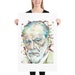 SIGMUND FREUD Watercolor Portrait POSTER Various Sizes Available Art ...