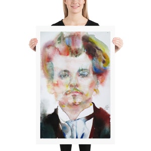 ALFRED JARRY Watercolor Portrait - POSTER - Various Sizes Available ...