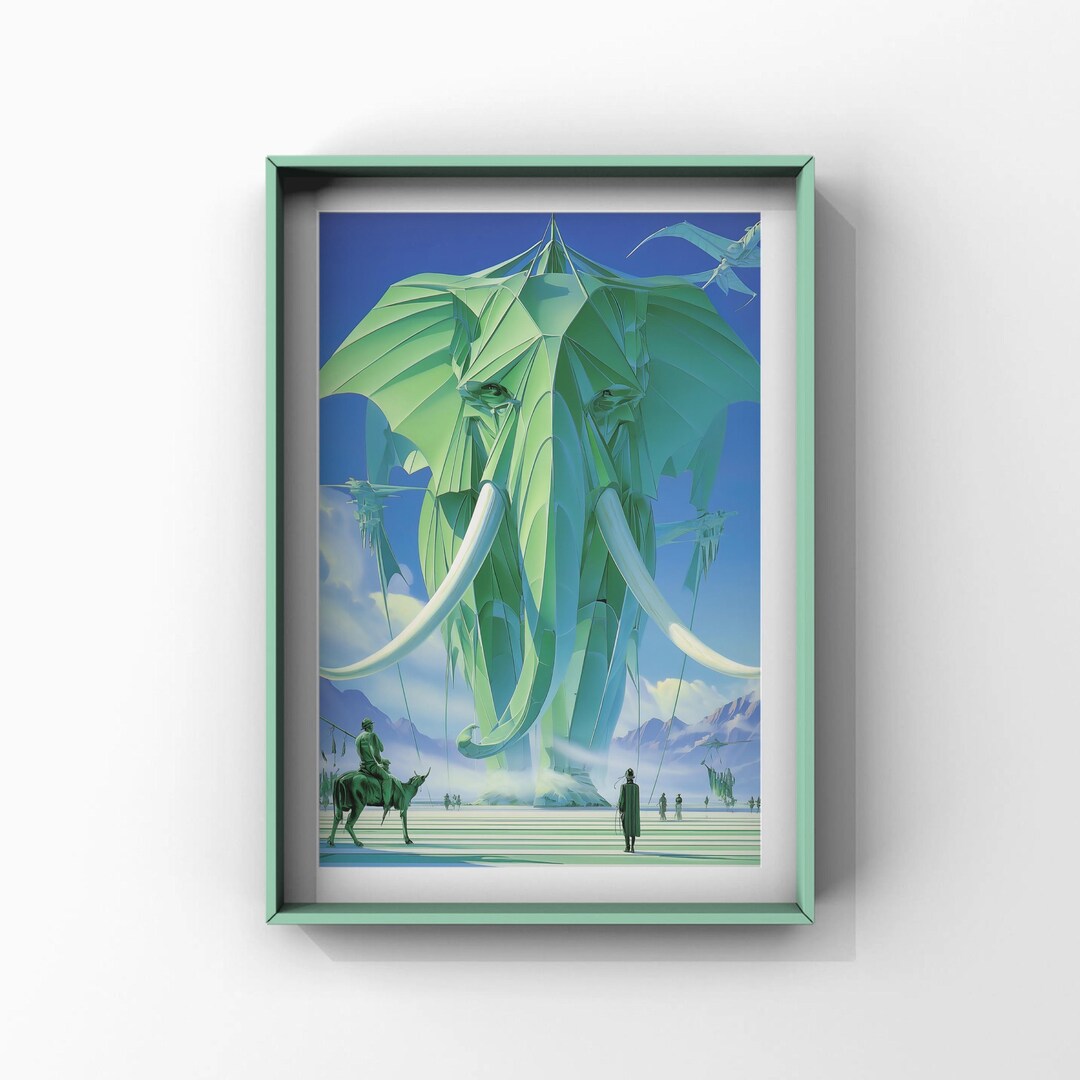 Printable - ELEPHANT - Digital Download - Scalable to Various Sizes ...