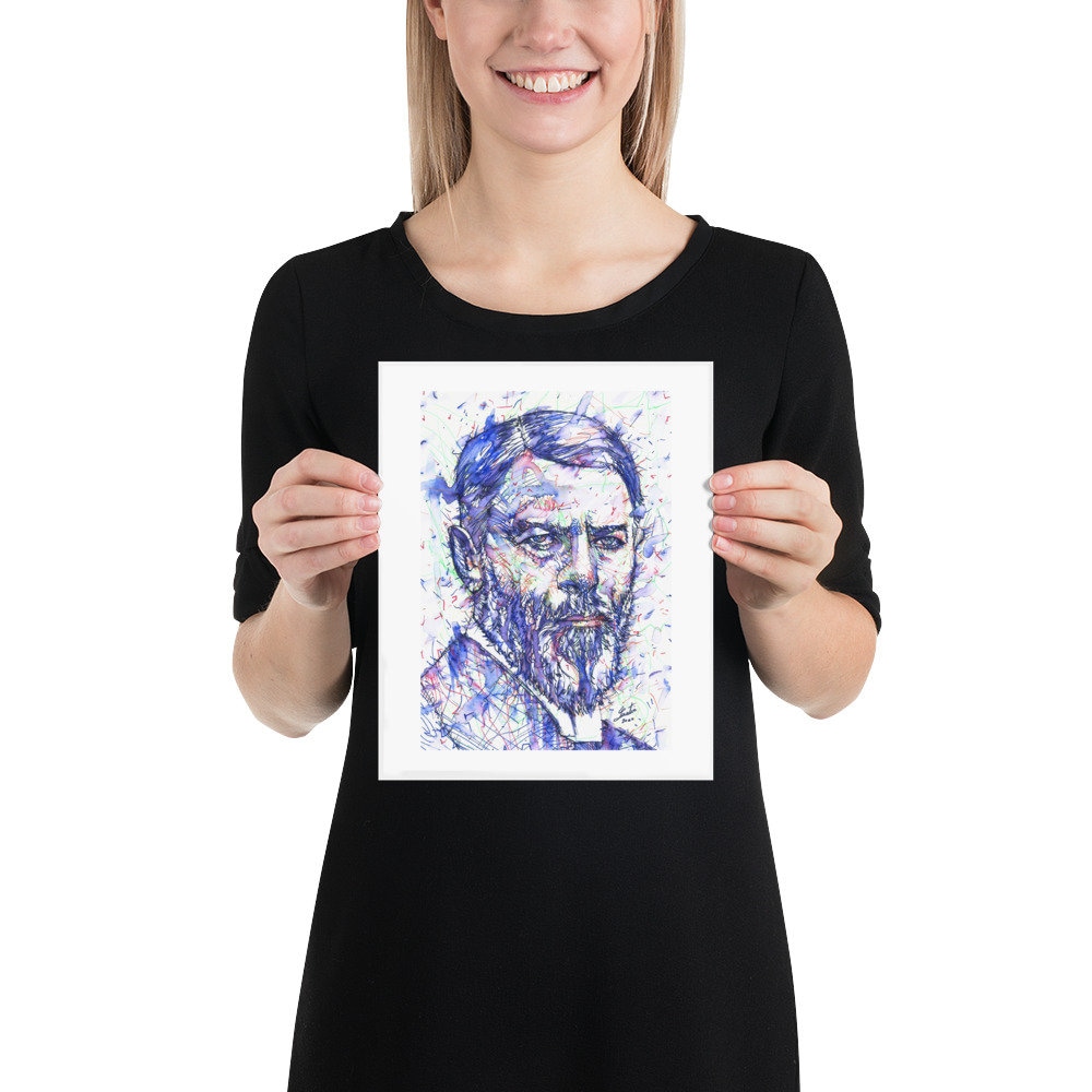 MAX WEBER Watercolor and Ink Portrait POSTER Various Sizes - Etsy