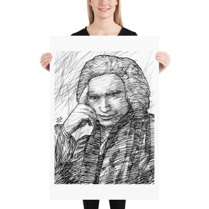 LAWRENCE STERNE Ink Portrait - POSTER - Various Available Sizes! Art ...