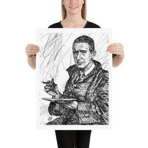 BERTOLT BRECHT Ink Portrait - POSTER - Various Sizes Available! Art ...