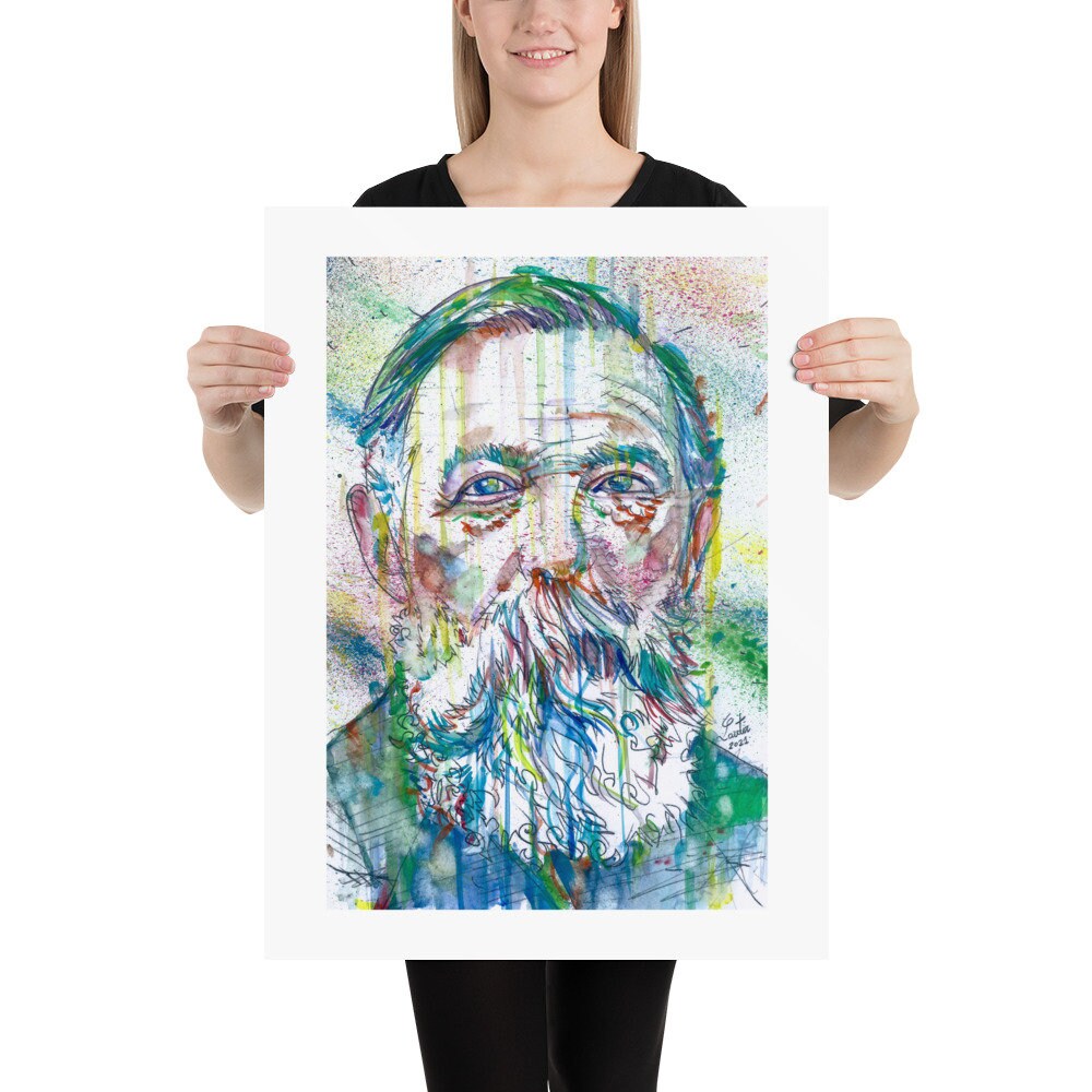 FRIEDRICH ENGELS Watercolor Portrait Poster Various Sizes - Etsy UK
