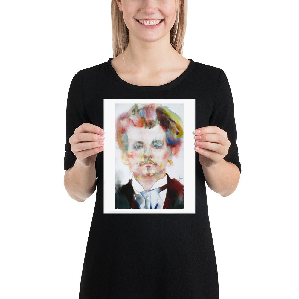 ALFRED JARRY Watercolor Portrait - POSTER - Various Sizes Available ...