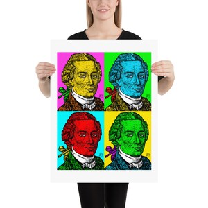Four Times IMMANUEL KANT - Collage POSTER Painting - Various Sizes ...