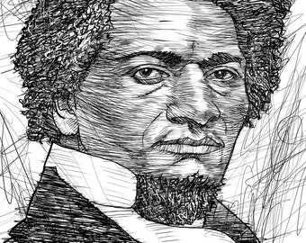 Frederick Douglass Painting in Color Poster - Etsy