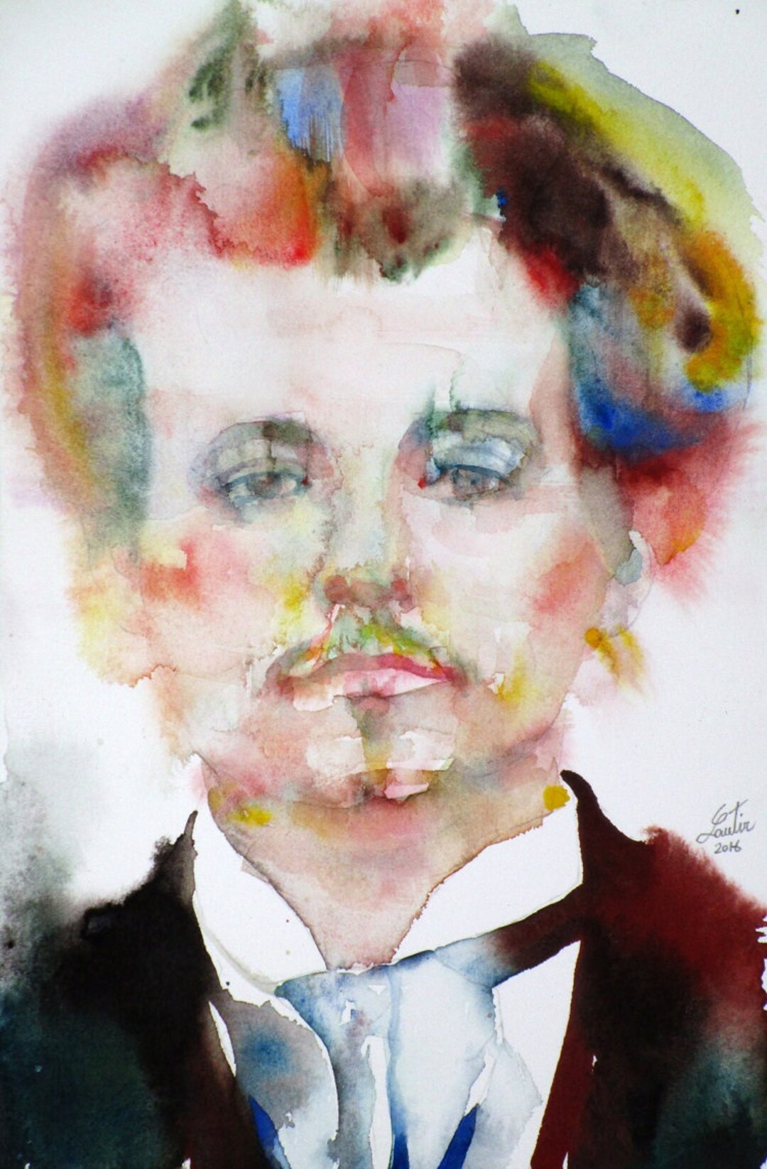 ALFRED JARRY Watercolor Portrait - POSTER - Various Sizes Available ...