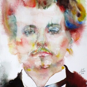ALFRED JARRY Watercolor Portrait - POSTER - Various Sizes Available ...