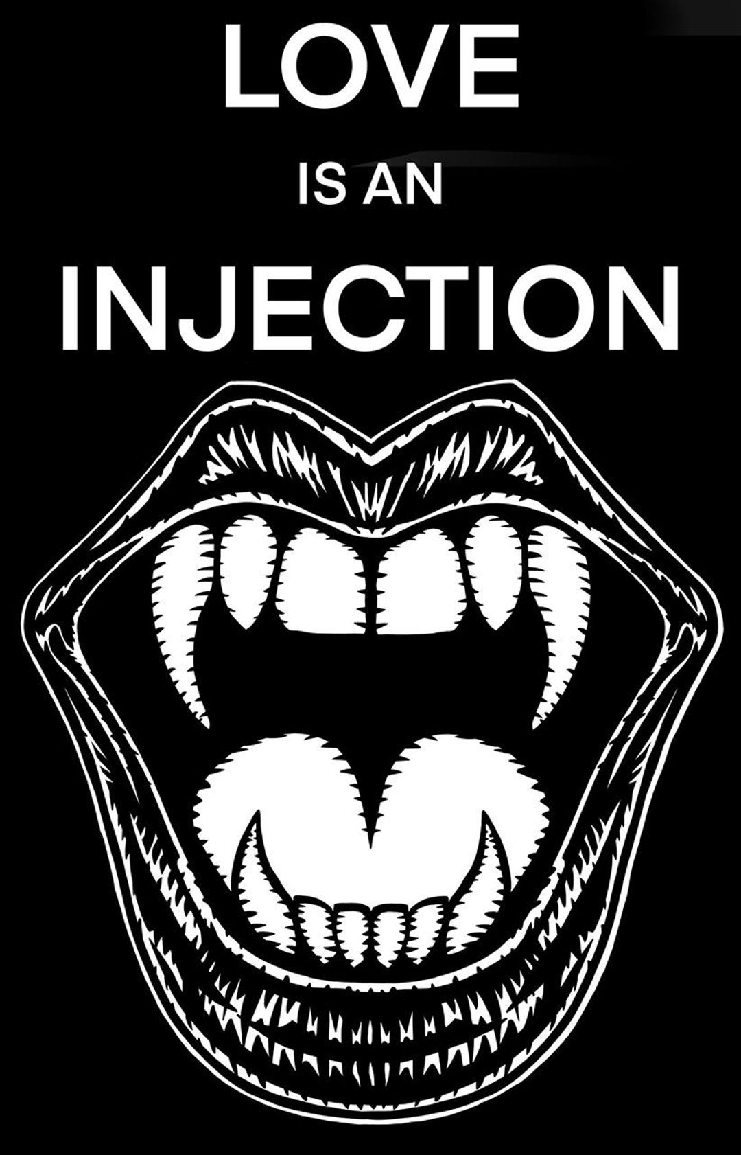 LOVE is an INJECTION - the Vampire Words .1 - POSTER - Various Sizes ...