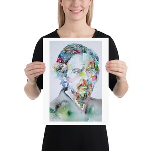 ALAN WATTS Watercolor Portrait - POSTER - Various Sizes Available! - Etsy