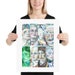 The FRENCH REVOLUTION in Eight PORTRAITS Collage Poster Painting ...