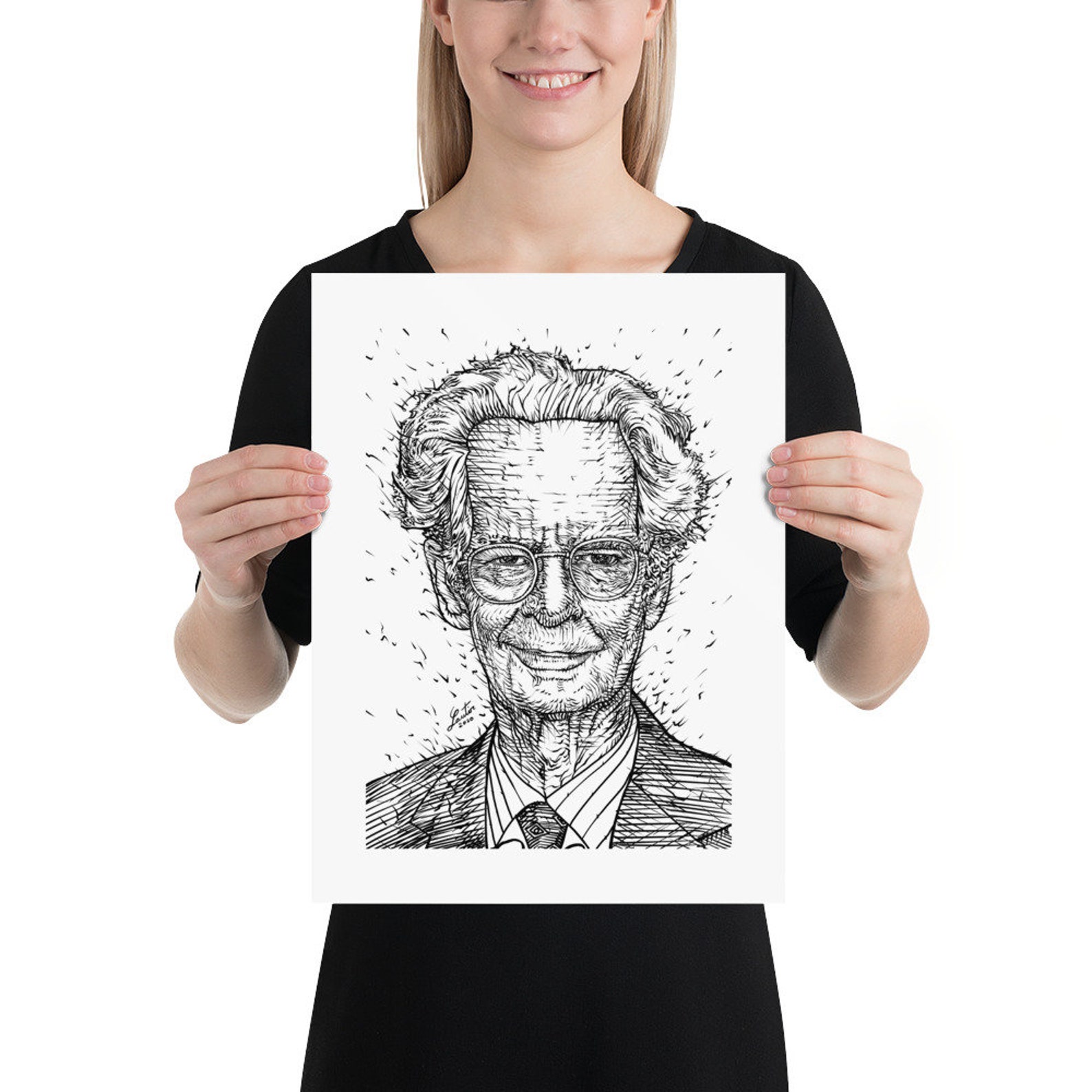 B. F. SKINNER Ink Portrait POSTER Various Sizes Available - Etsy