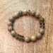 Beaded Bracelet-coral Fossils Sand Color Bracelet, Smoky Quartz ...