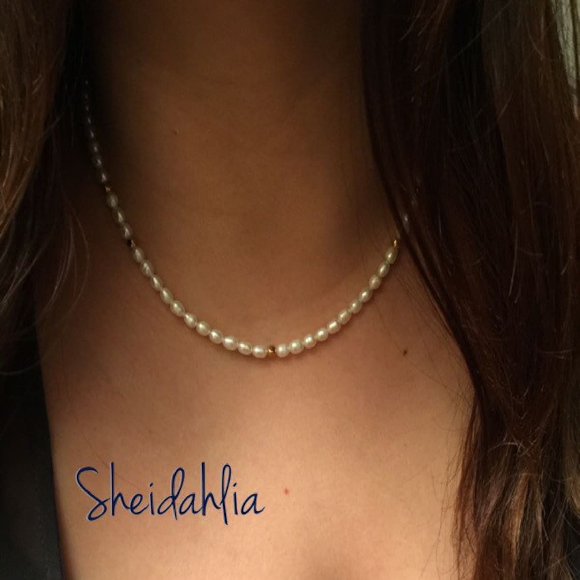 Freshwater Pearl Necklace Pearls, Tiny Pearls, Mini Pearls, Small ...