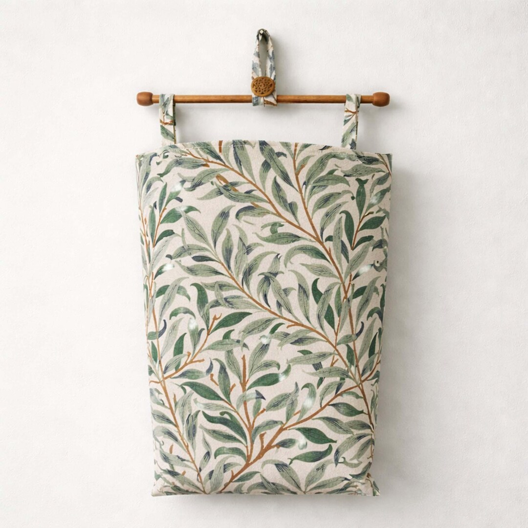 William Morris Willow Bough Hanging Fabric Storage Basket - Etsy