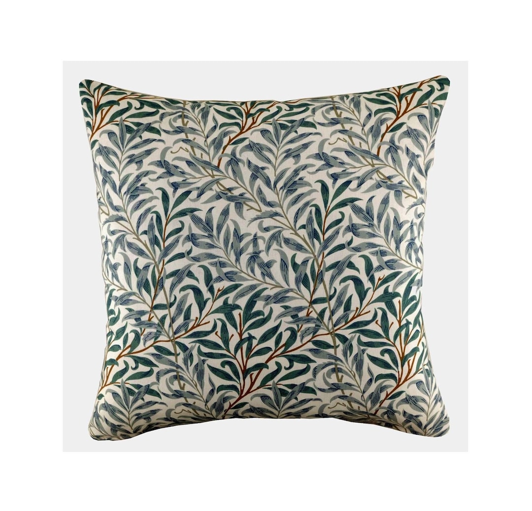 William Morris Willow Bough Cushion Pillow Cover Leaf Print Victorian ...
