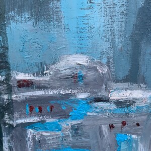 Medea Original Painting Oil on Canvas Impasto Painting Gray | Etsy