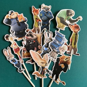 Zootopia Cupcake Toppers, Zootopia Birthday Party Decorations, Zootopia ...