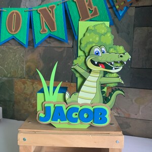 Alligator 3D Letter, Alligator Birthday Party Decorations, Alligator ...