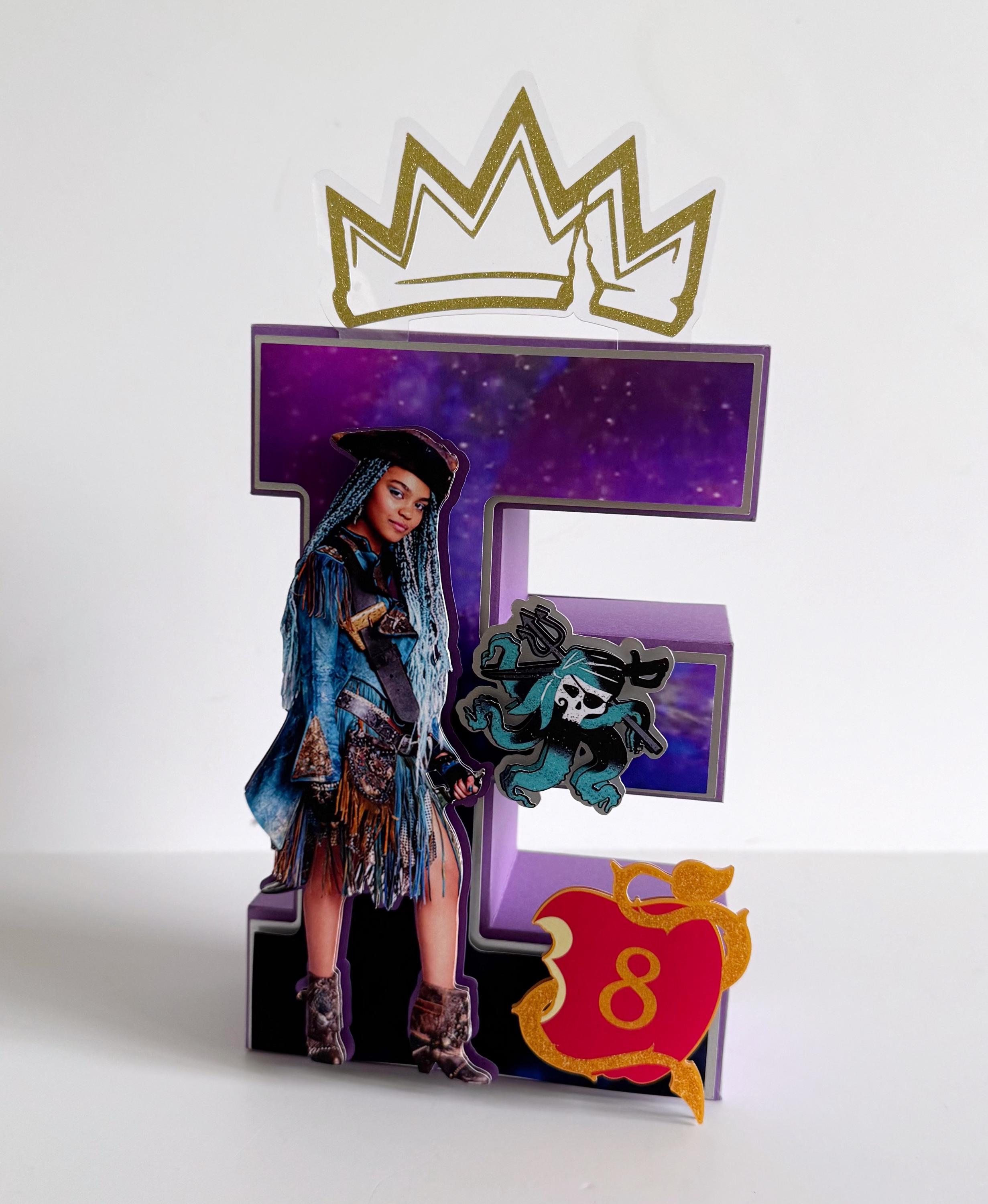 Descendants 3d Letter Descendants Uma Theme Party Decorations ...