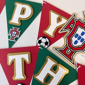 Soccer Portugal Happy Birthday Banner, Soccer Banner, Sports Soccer ...