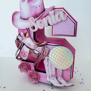 Disco Cowgirl 3D Letter Cowgirl Party Decorations Disco Bachelorette ...
