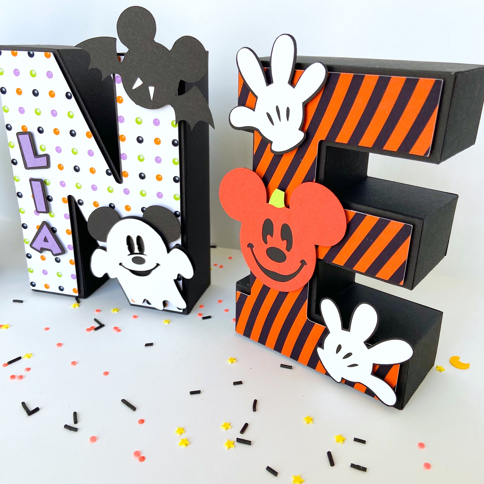 Halloween Mickey Mouse 3D Letters, Halloween 3d Letters, Halloween ...
