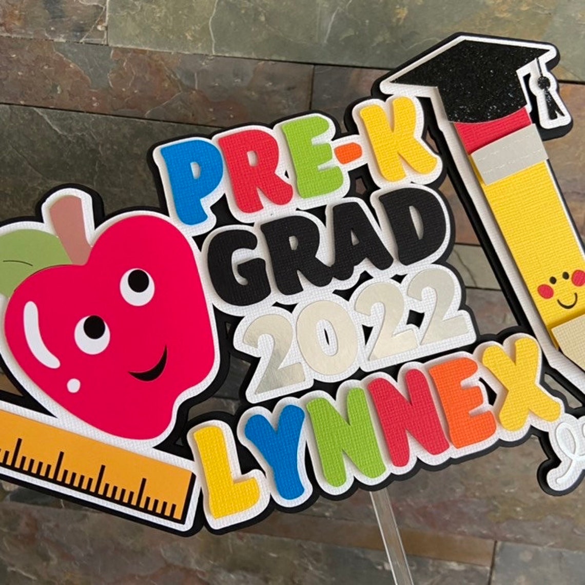 Pre Kindergarten Graduation Cake Topper Kindergarten - Etsy