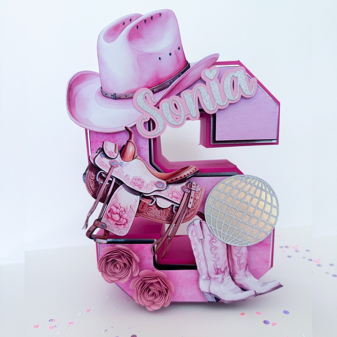 Disco Cowgirl 3D Letter Cowgirl Party Decorations Disco Bachelorette ...