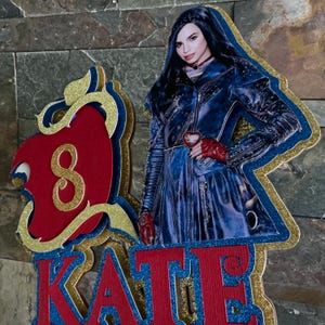 Descendants Cake Topper Descendants Evie Theme Party Decorations ...