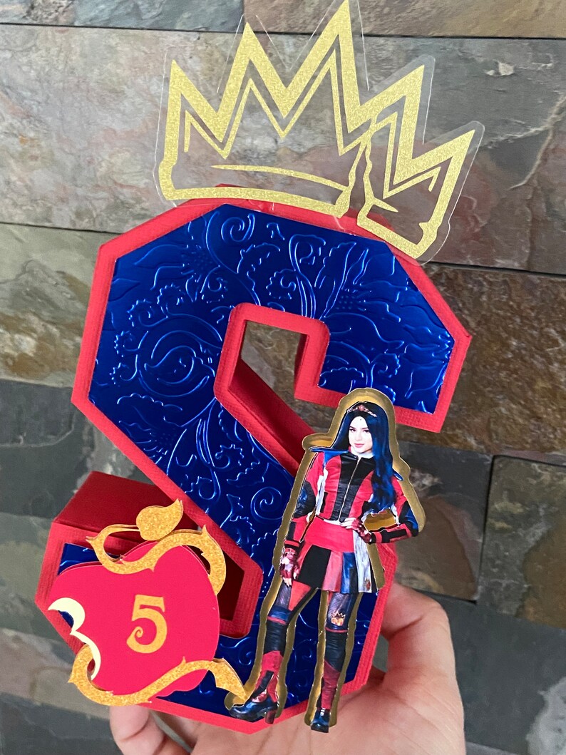 Descendants 3d Letter Descendants Evie Party Decorations - Etsy