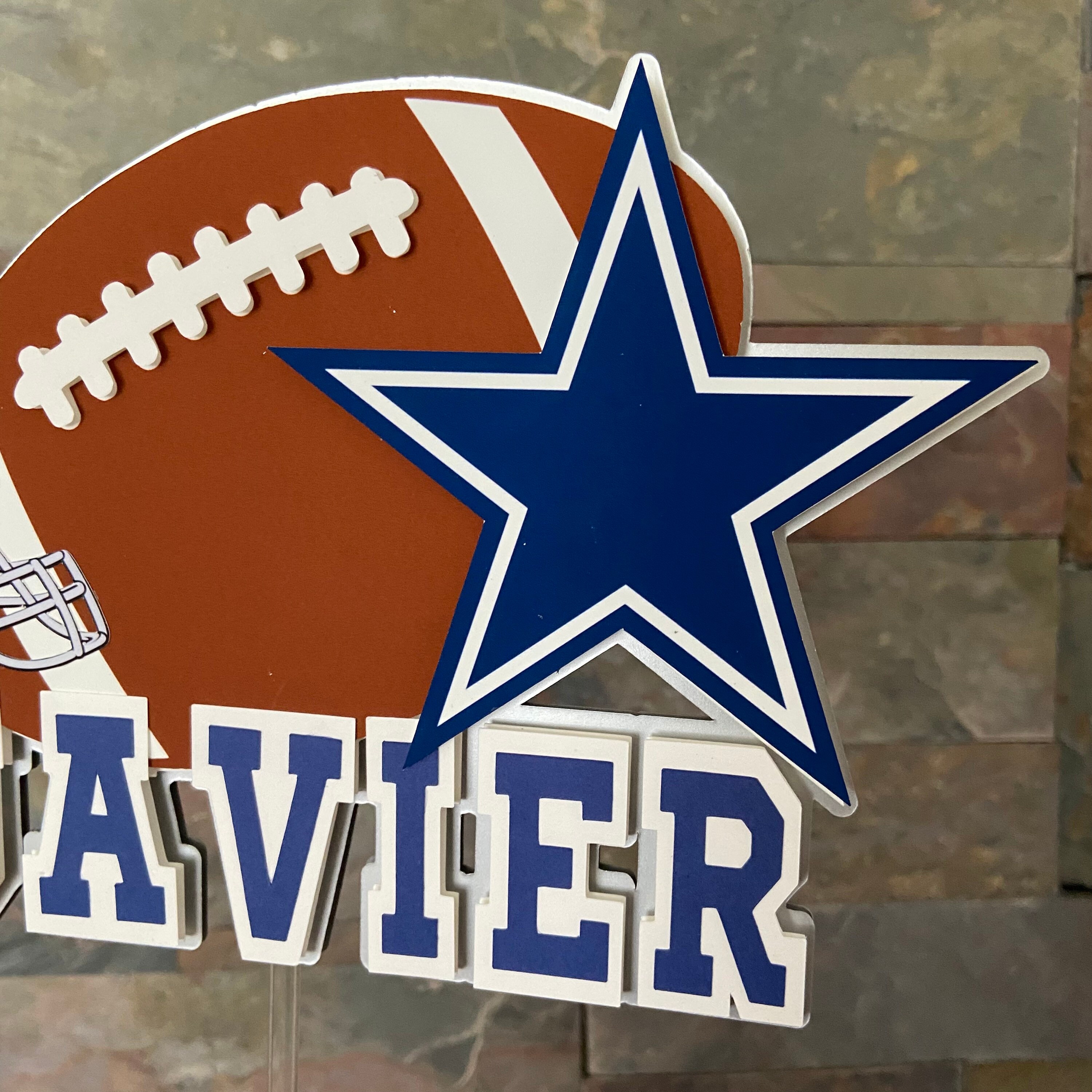 Football Cake Topper Football Party Decorations Sports Party - Etsy Canada