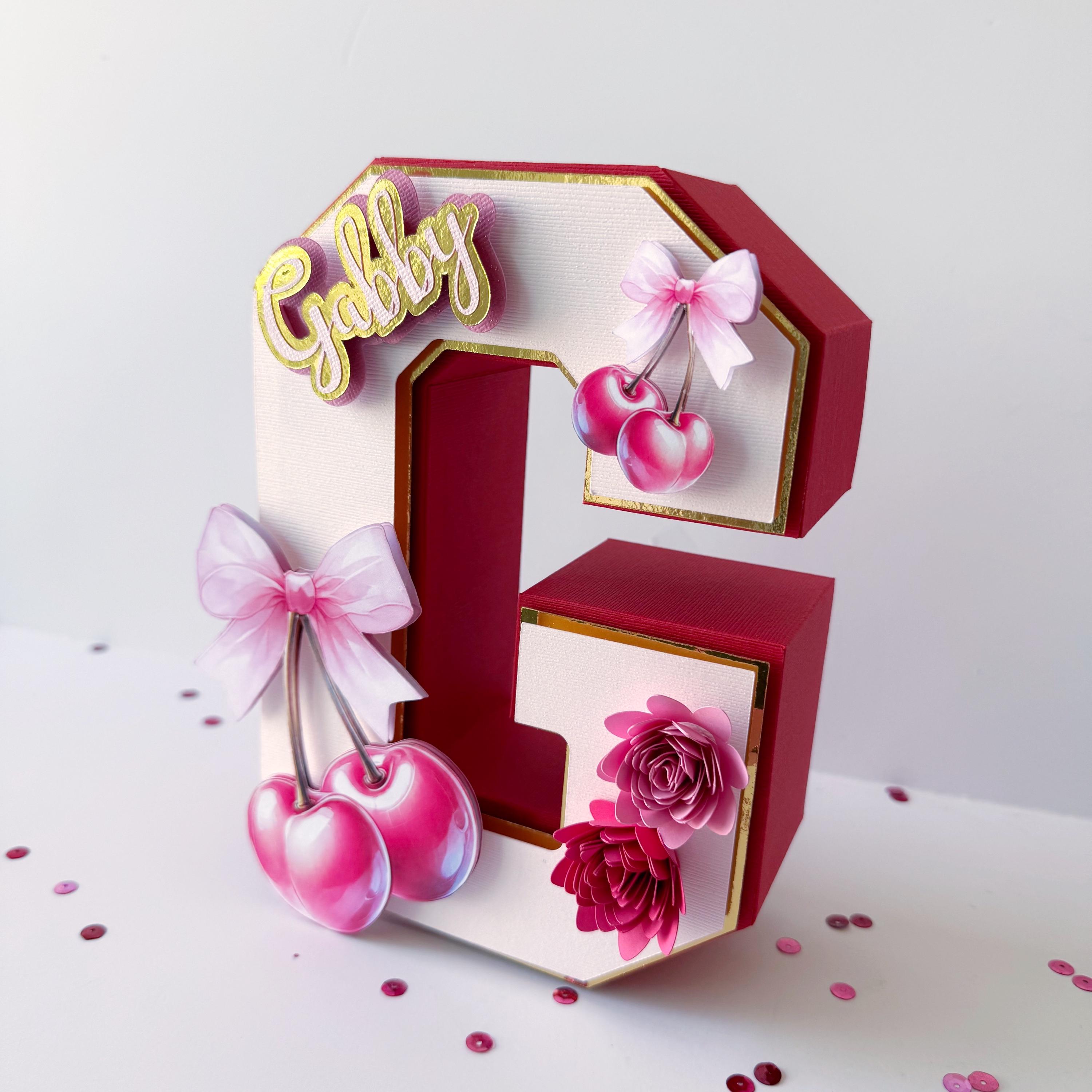 Coquette Cherry 3d Letter Cherry Theme Party Decorations Coquette Theme ...
