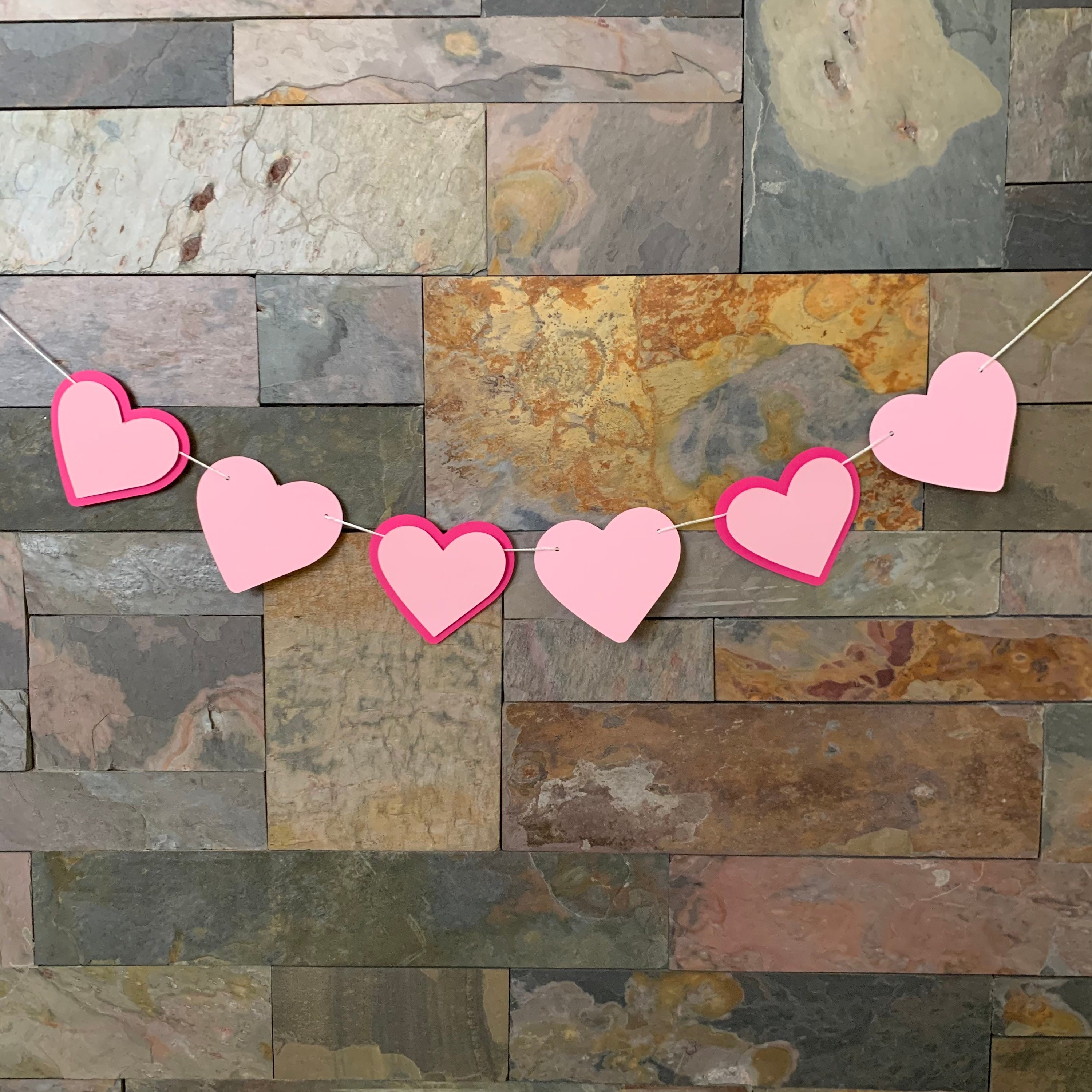 Valentines Day Banner Hearts Theme Valentines Party Decorations Hearts ...