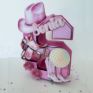 Disco Cowgirl 3D Letter Cowgirl Party Decorations Disco Bachelorette ...