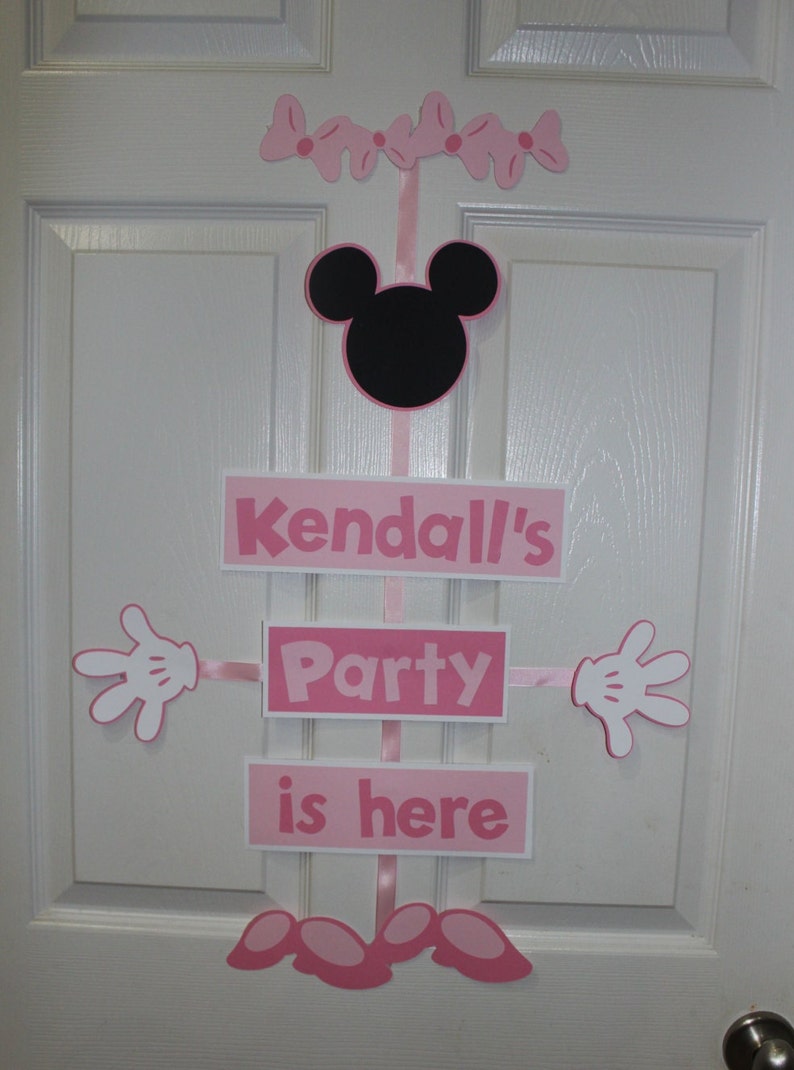 Minnie Mouse Door Sign Minnie Mouse Birthday Party - Etsy