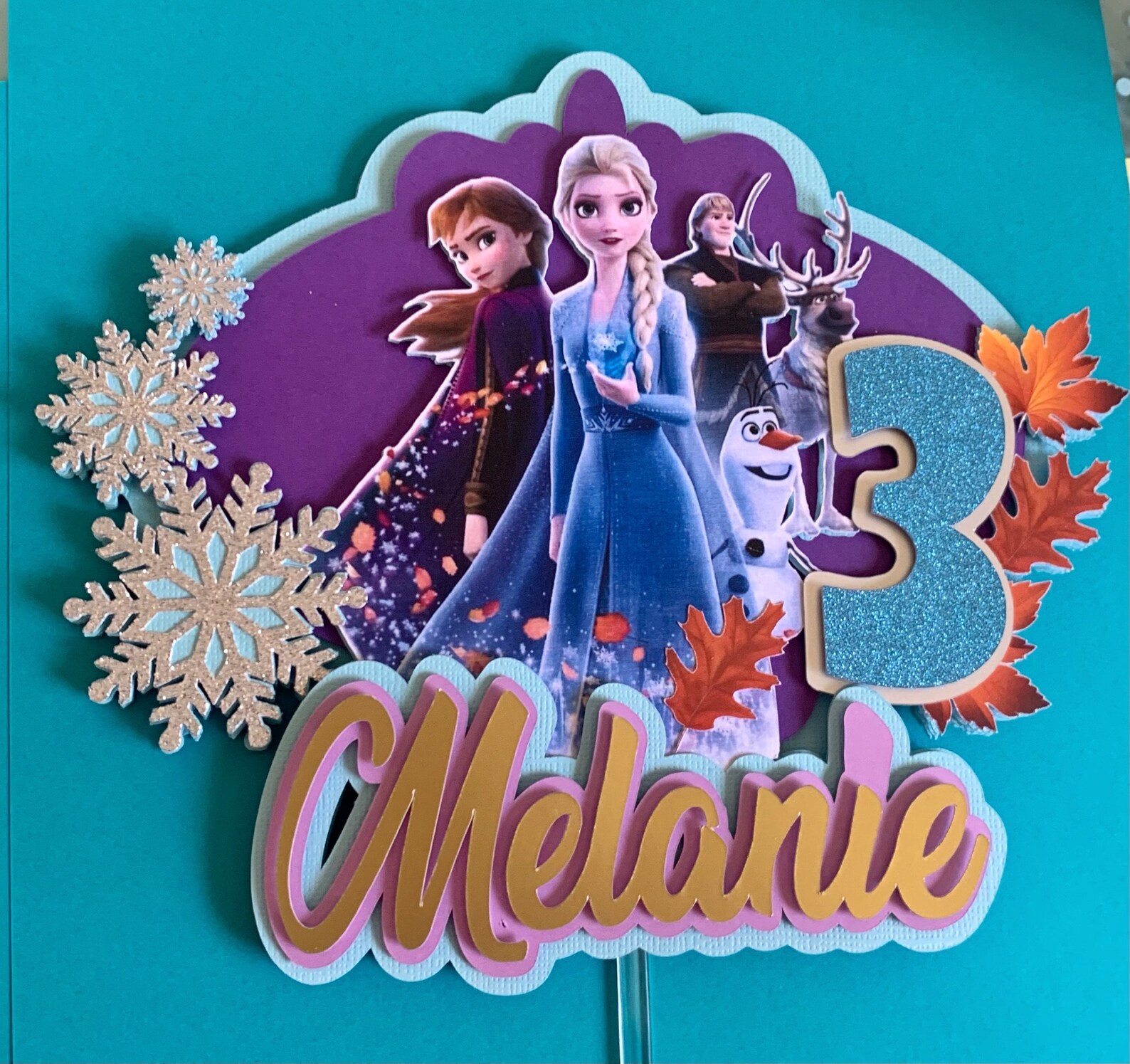 Frozen Cake Topper Frozen Birthday Party Decorations - Etsy