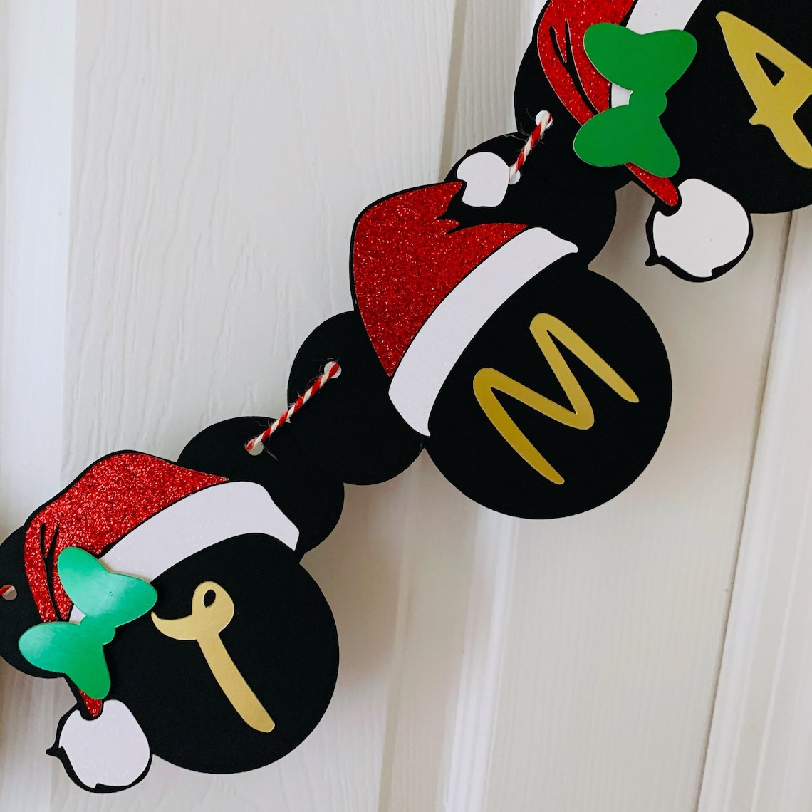 Mickey Mouse Christmas Banner Mickey Christmas Party - Etsy