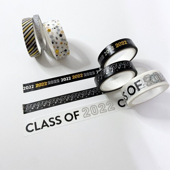Graduation Washi Tape, Class of 2022 decorations, Graduation gift tape ...