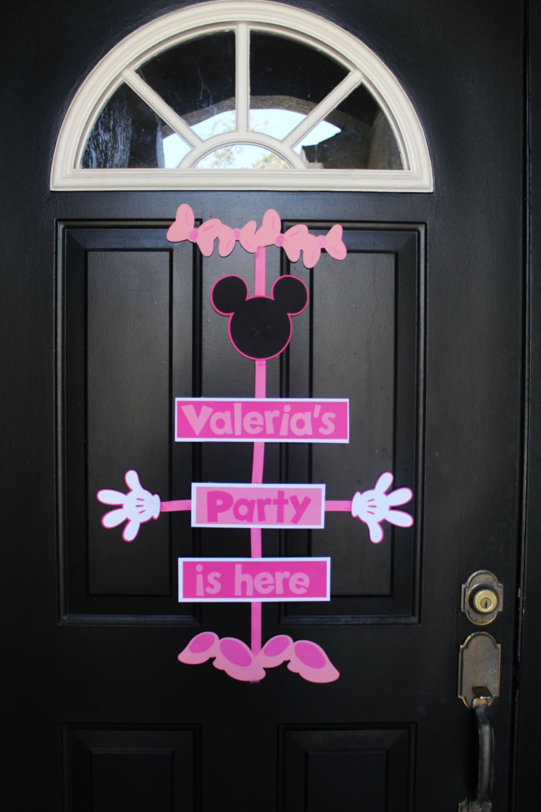 Minnie Mouse Door Sign, Minnie Mouse Birthday Party Decorations, Minnie ...