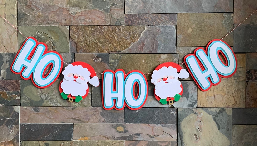 Ho Ho Ho Christmas Banner, Christmas Party Decorations, Christmas ...