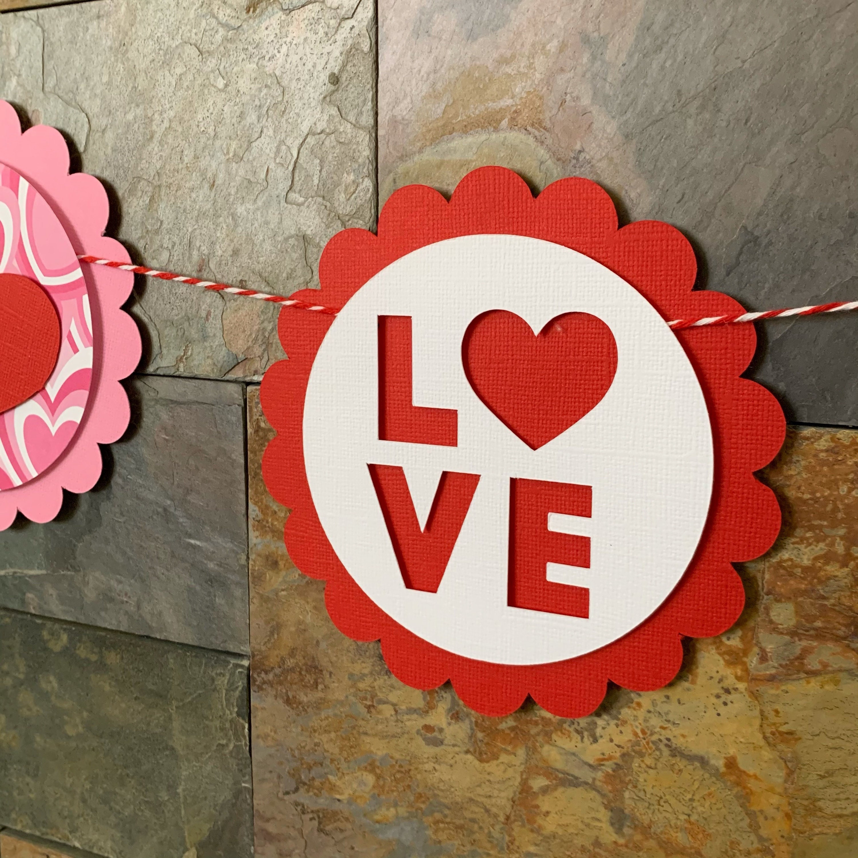 Love Banner Valentines day Banner Valentines party | Etsy