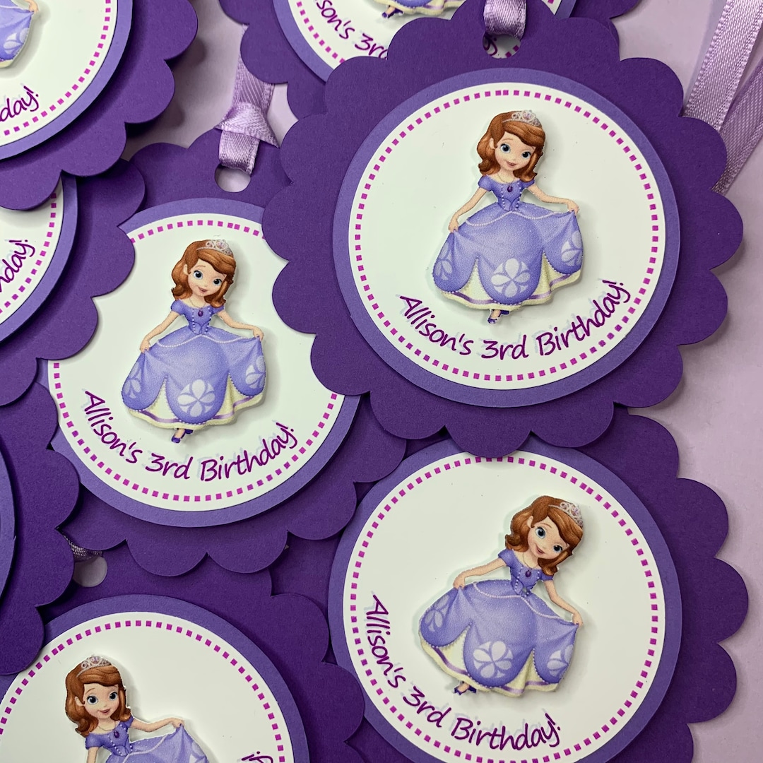 Sofia the First Favor Tags, Sofia the First Party Decorations, Princess ...