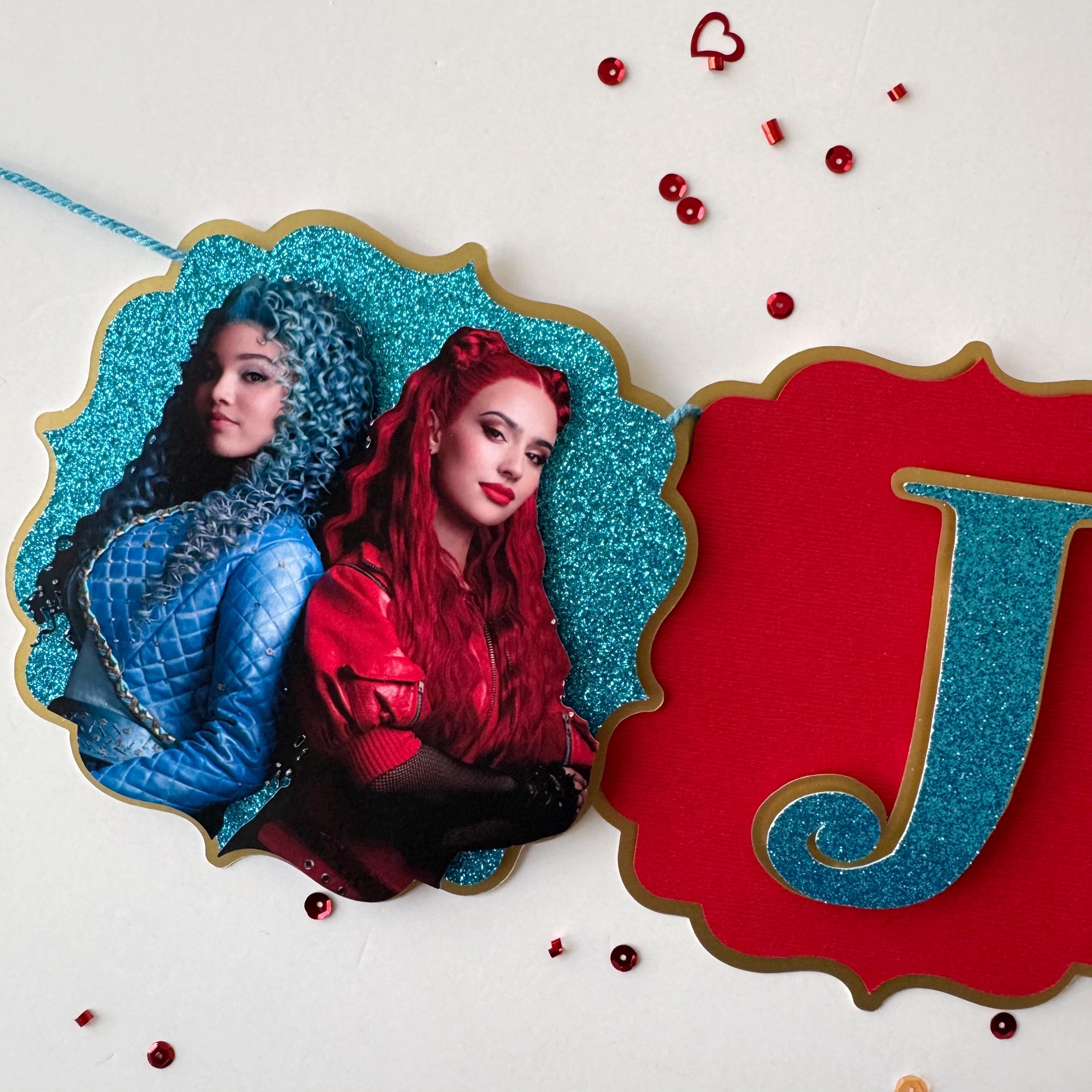 Descendants Rise of Red Banner Descendants Party Decorations Custom ...