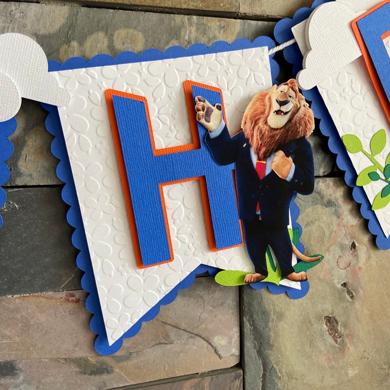 Zootopia Happy Birthday Banner Zootopia Party Decorations - Etsy