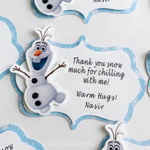 Frozen Favor Bags, Frozen Party Decorations, Olaf Birthday Party, Olaf ...
