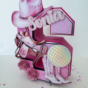 Disco Cowgirl 3D Letter Cowgirl Party Decorations Disco Bachelorette ...